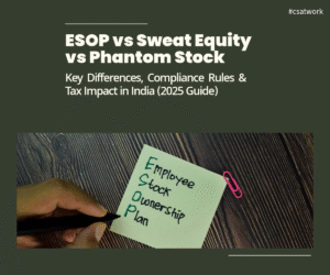 Difference Between ESOP, Sweat Equity, and Phantom Stock in India: Practical Comparison for ...